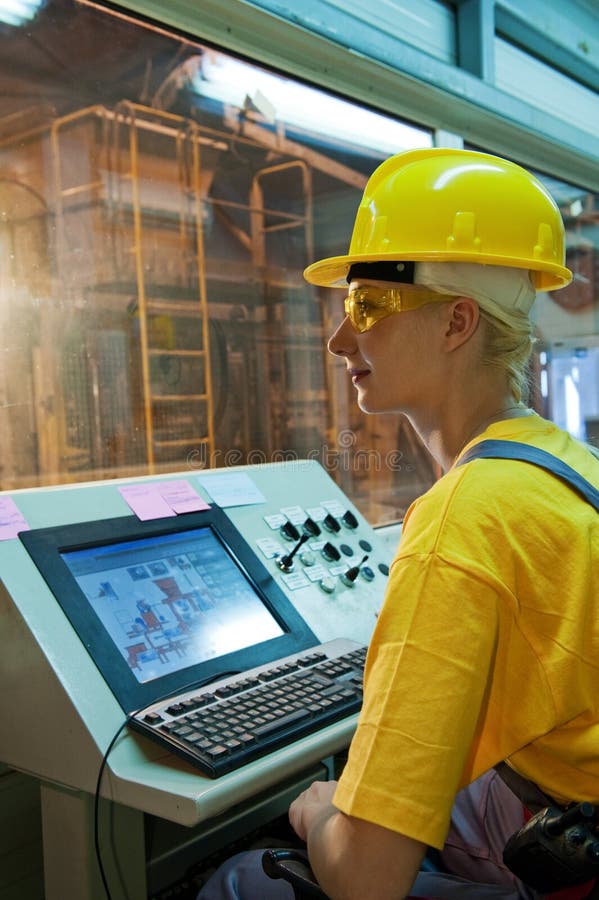 Factory operator stock photo. Image of complex, labour - 9609574
