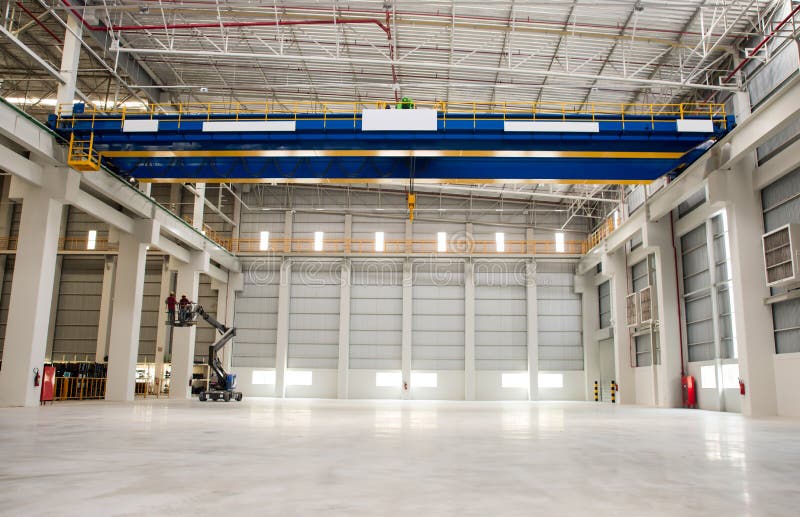 Factory Overhead Crane Heavy Duty Stock Photo - Image of factory ...