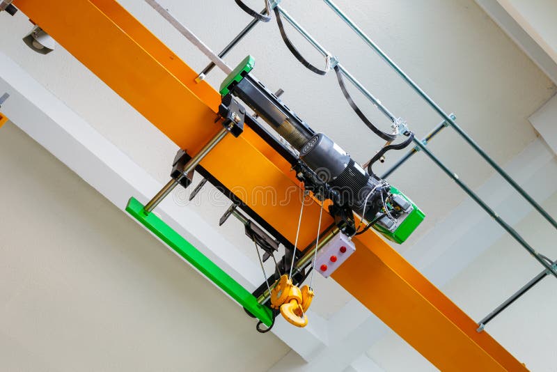 Factory overhead crane stock image. Image of load, cover - 38746741