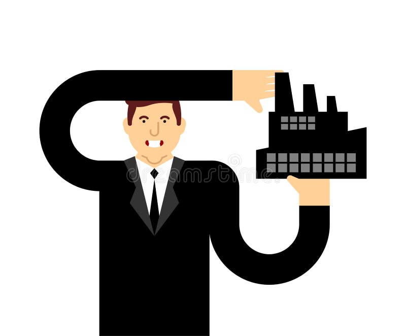 Factory owner stock vector. Illustration of hand, clipart - 23012673