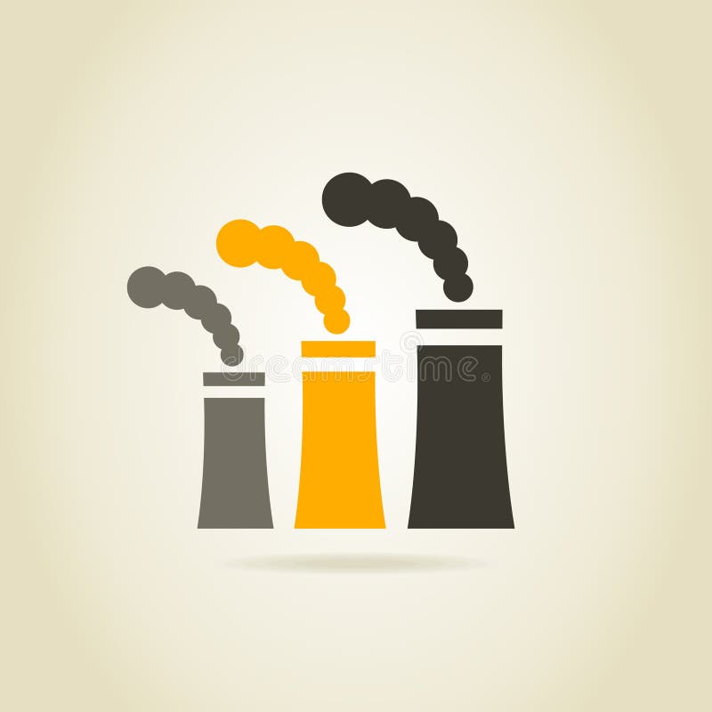 Factory icon stock vector. Illustration of manufacture - 27567533