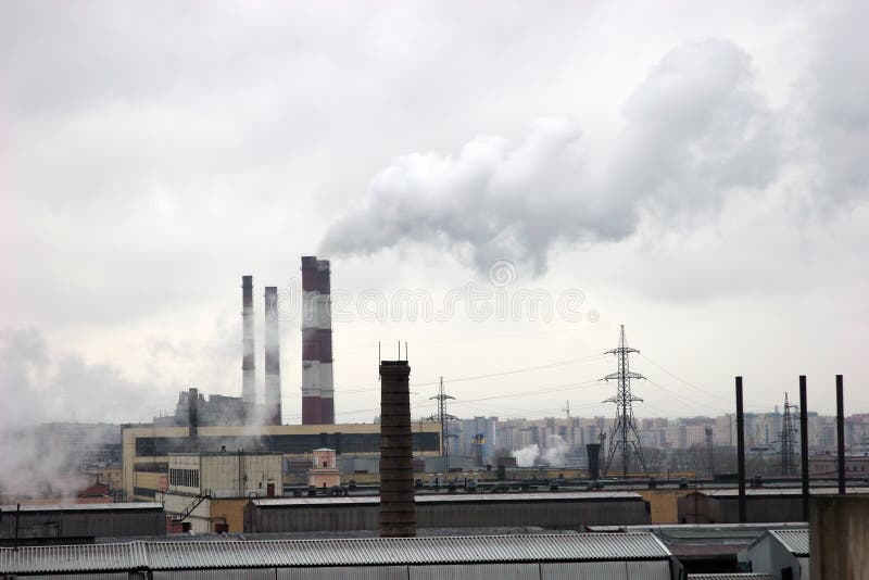 Factory pipes stock image. Image of nature, fumes, environment - 2129327