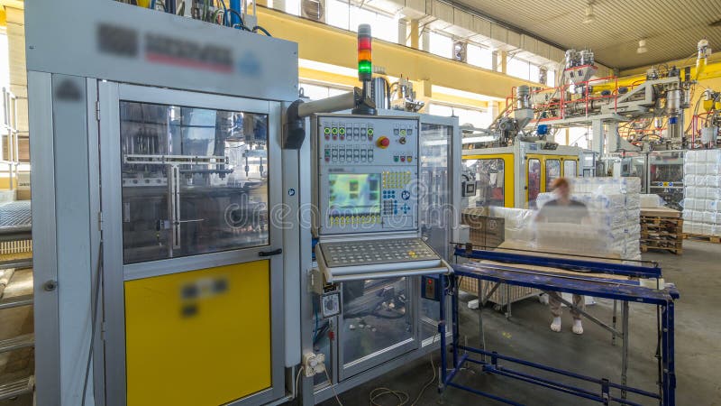 A Factory for Plastic Canister Production Timelapse Hyperlapse. the ...