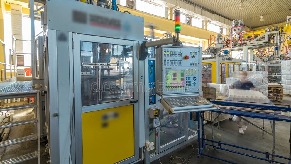 A Factory for Plastic Canister Production Timelapse Hyperlapse. the ...