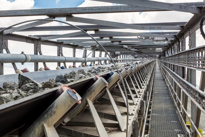 Platinum Mining and Processing of Ore, Piles of Ore Rock Being Moved ...
