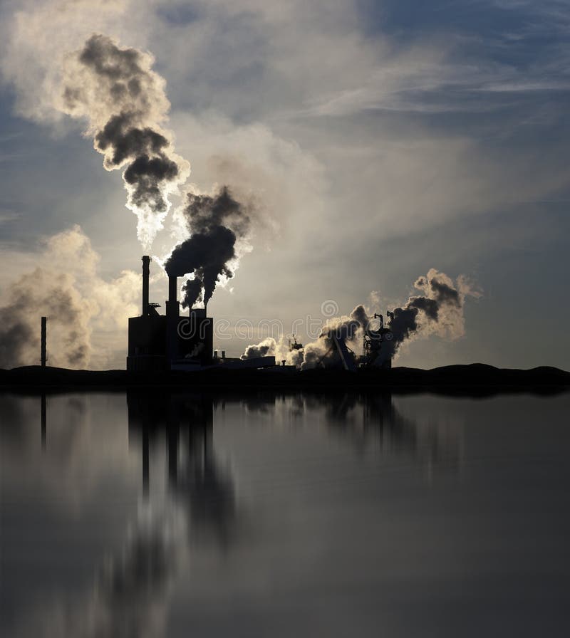 Factory Polluting the Environment Stock Photo - Image of environment ...