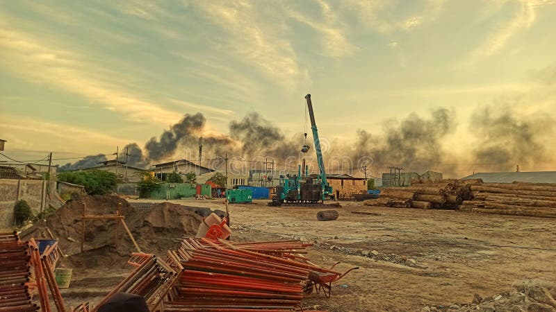 Factory Pollution that Pollutes the Environment Editorial Stock Photo ...