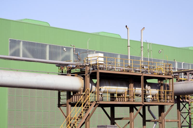 Factory premises stock photo. Image of conditioning, long - 12901470