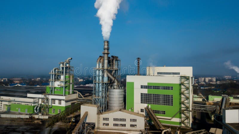 A Factory for Processing of Forest Stock Photo - Image of pile, factory ...