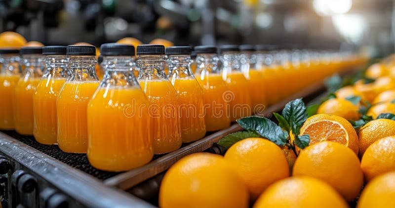 In the Factory, the Processing of Fruits and Berries into Juice ...