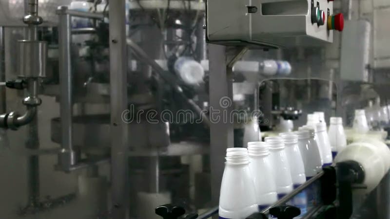 Factory for Processing and Packaging of Dairy Products Stock Footage ...