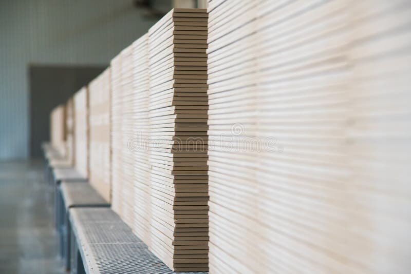 Factory for Production of Ceramic Tiles. Conveyor Line for Ceramic Tile ...