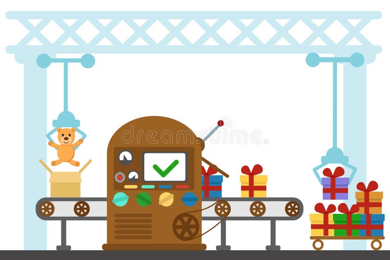 Christmas Factory stock vector. Illustration of grunge - 11677345