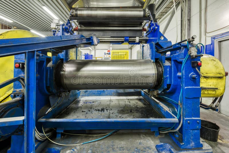 Factory for the Production of Conveyor Belts. Stock Image - Image of ...