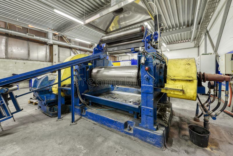 Factory for the Production of Conveyor Belts. Stock Image - Image of ...