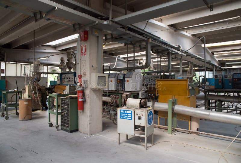 Factory - Production Electrical Wires Stock Photo - Image of large ...