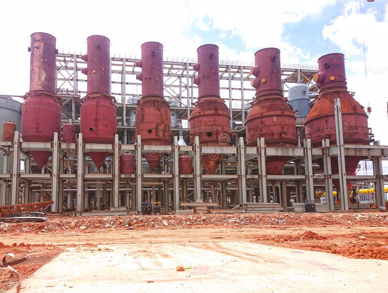 Factory Production Equipment in Progress Stock Photo - Image of pabrik ...