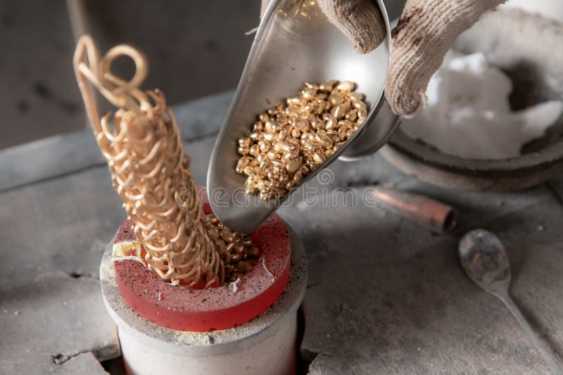 Factory Production Jewelry Workers Making Polishing Stock Photos - Free ...