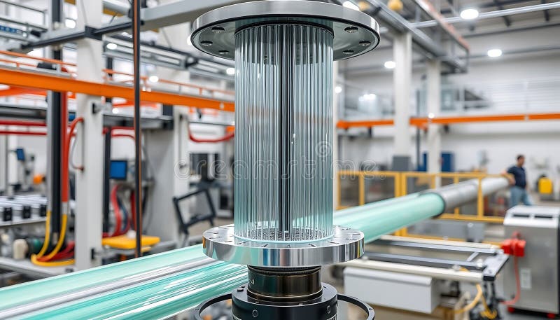 Factory Production Line Machinery, Representing Industrial ...