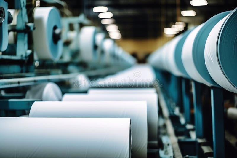 Factory for the Production of Paper and Cardboard. Production Equipment ...