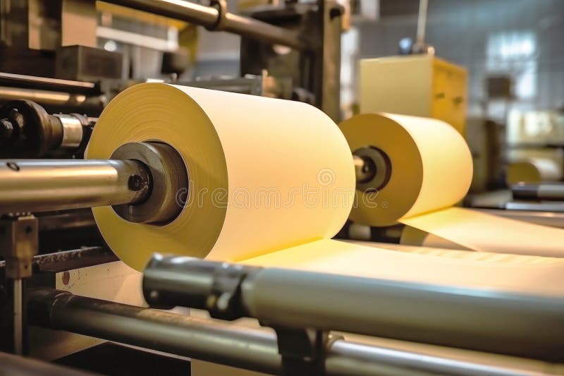 Factory for the Production of Paper and Cardboard. Production Equipment ...