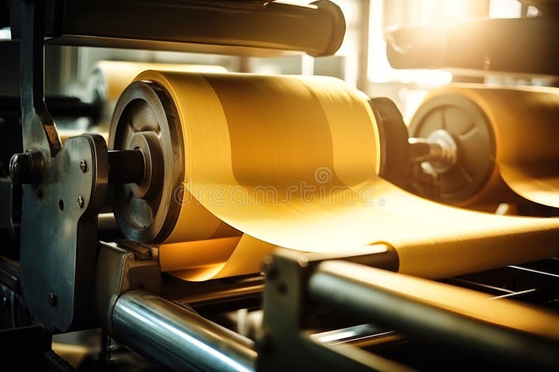 Factory for the Production of Paper and Cardboard. Production Equipment ...