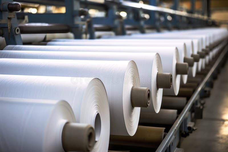 Factory for the Production of Paper and Cardboard. Production Equipment ...