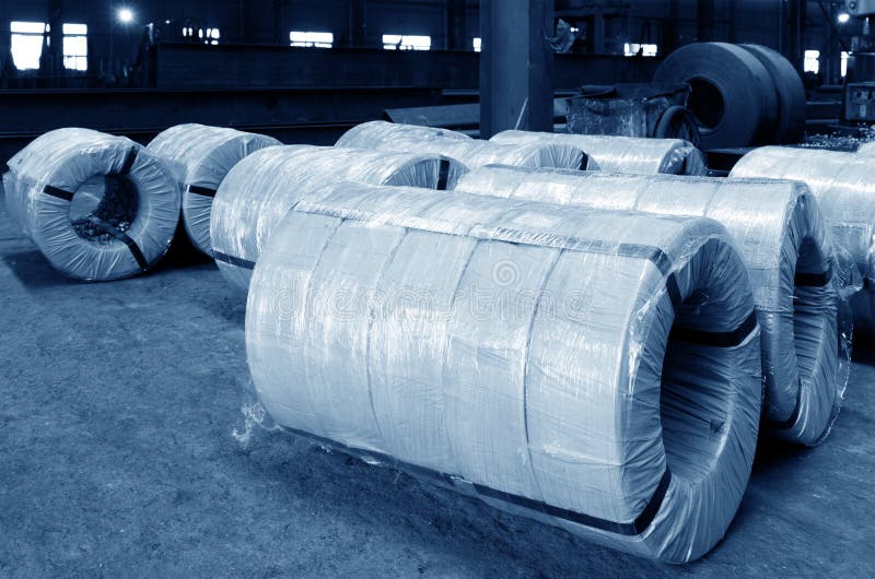 Factory raw materials stock image. Image of zinked, mill - 98550539