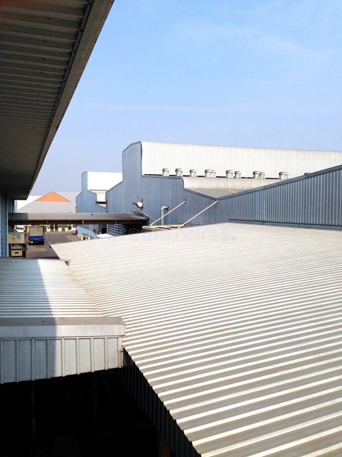 Factory roof stock image. Image of roof, outside, industrial - 82211979