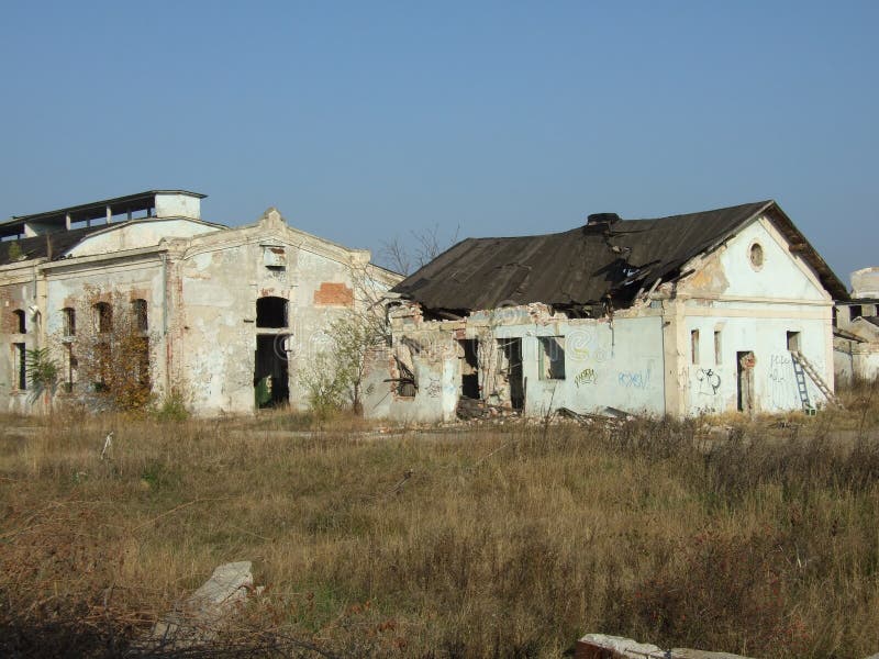 Factory ruins editorial photo. Image of unused, destruction - 34707926