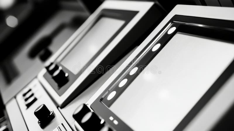 A Factory S Control Panel Screen Shows Manufacturing Process Data and ...