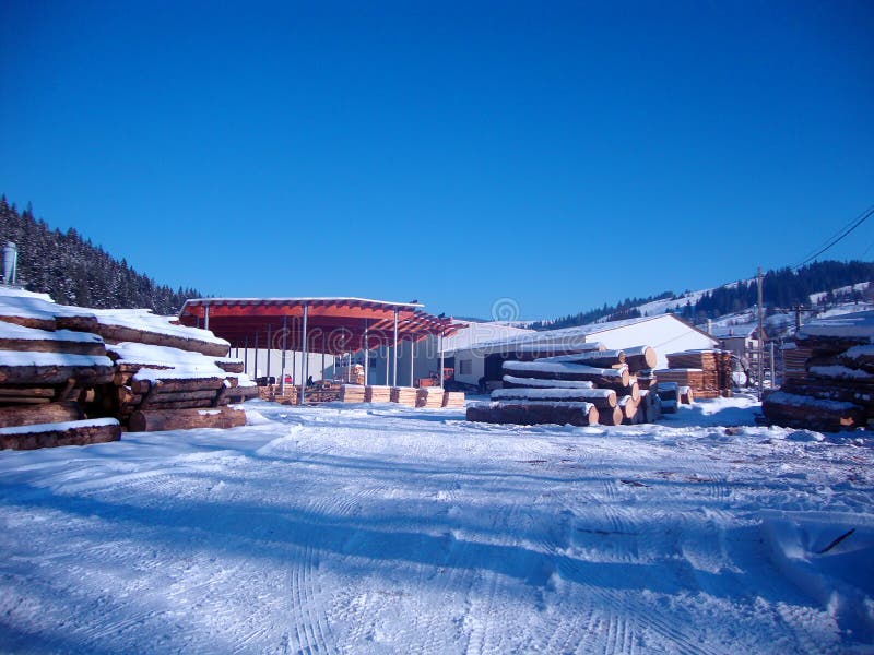 Factory sawn timber stock photo. Image of industry, natural - 112927672