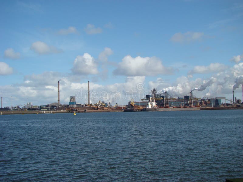 Factory on the sea stock photo. Image of environment, harbor - 6824316