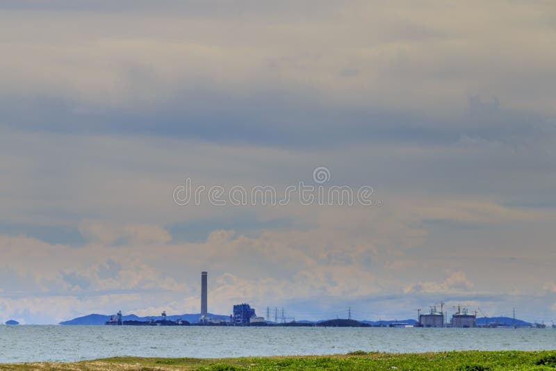 Factory stock photo. Image of business, chimney, fence - 59074100
