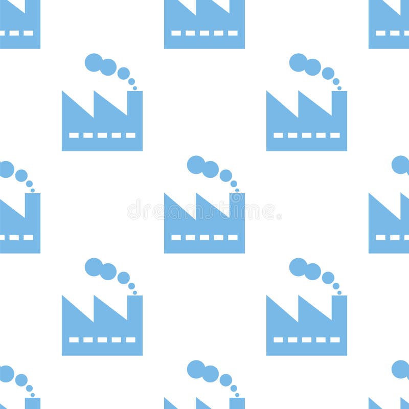 Factory seamless pattern stock vector. Illustration of plant - 51737417