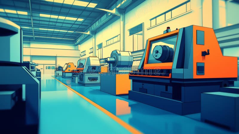 In a Factory Setting, Workers Receive Technical Training in Operating ...