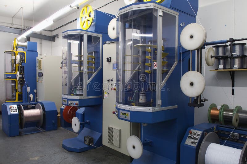 Factory Site for the Production of Electric Cable Stock Image - Image ...