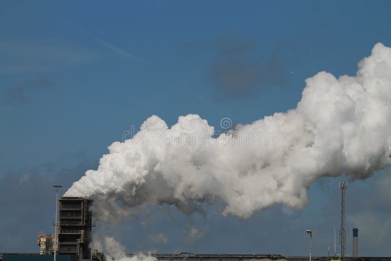 Factory and smog in Dutch stock photo. Image of wave - 263626528