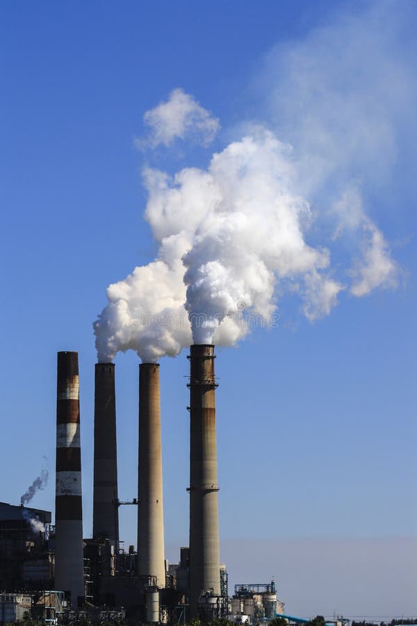 Big Smoke Stack stock image. Image of global, coal, factory - 41187565