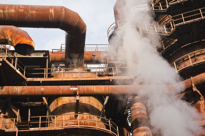 Factory with smoke. stock image. Image of infrastructure - 38740803