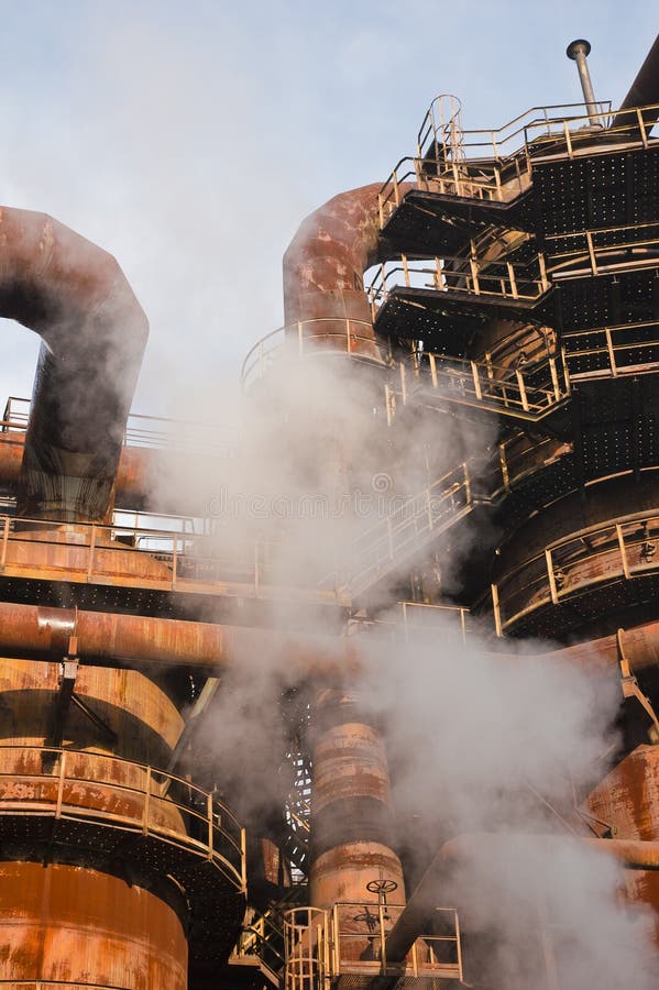 Factory with smoke. stock image. Image of architecture - 38740805