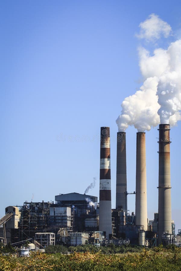 Factory Smoke Stacks stock photo. Image of environmental - 38795626