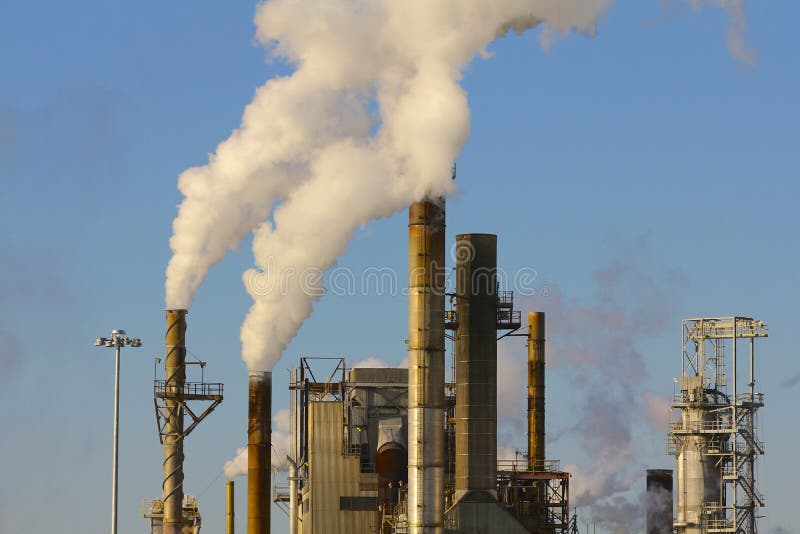 Factory Smokestacks stock image. Image of factory, smokestacks - 48535797