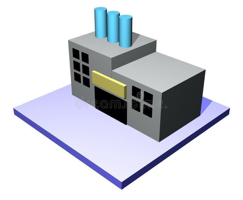 Factory - Supply Chain Management Series Stock Illustration ...