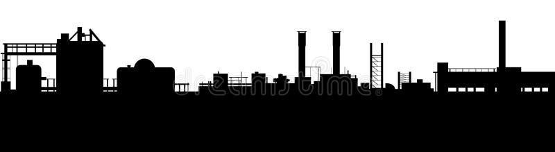 Factory Tank and Pipe Building. Production Workspace. Engineering ...