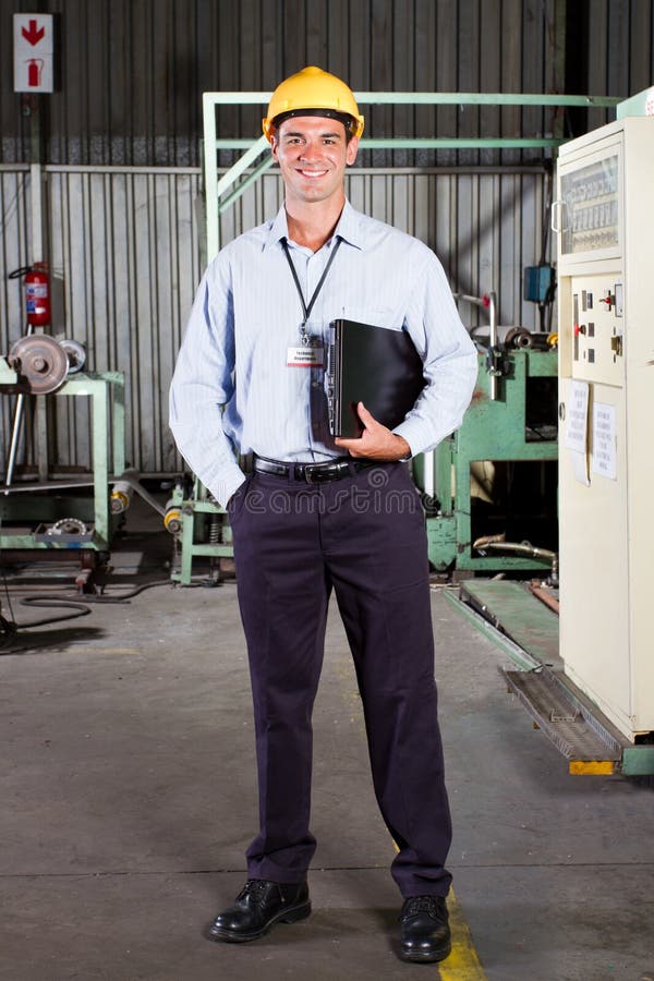 Factory manager stock image. Image of helmet, engineer - 22991477
