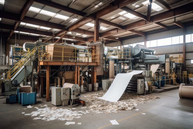 A Factory that Transforms Recyclables into New Products, Such As ...