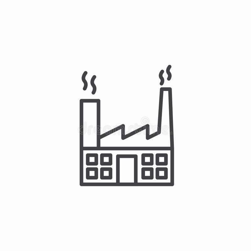 Factory vector icon set stock vector. Illustration of complex - 340398407