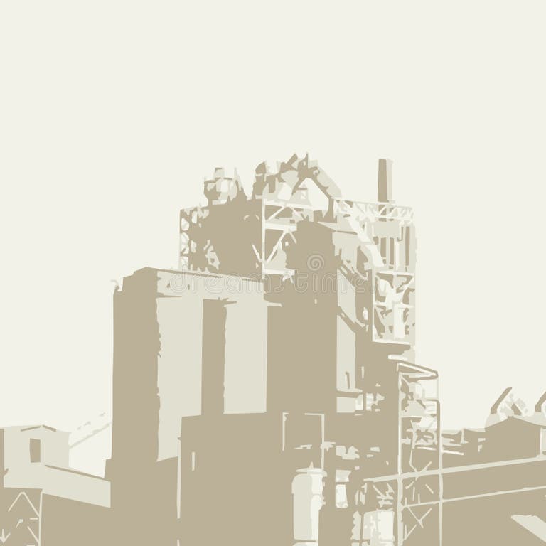 Grey Factory Buildings Stock Illustrations – 434 Grey Factory Buildings ...