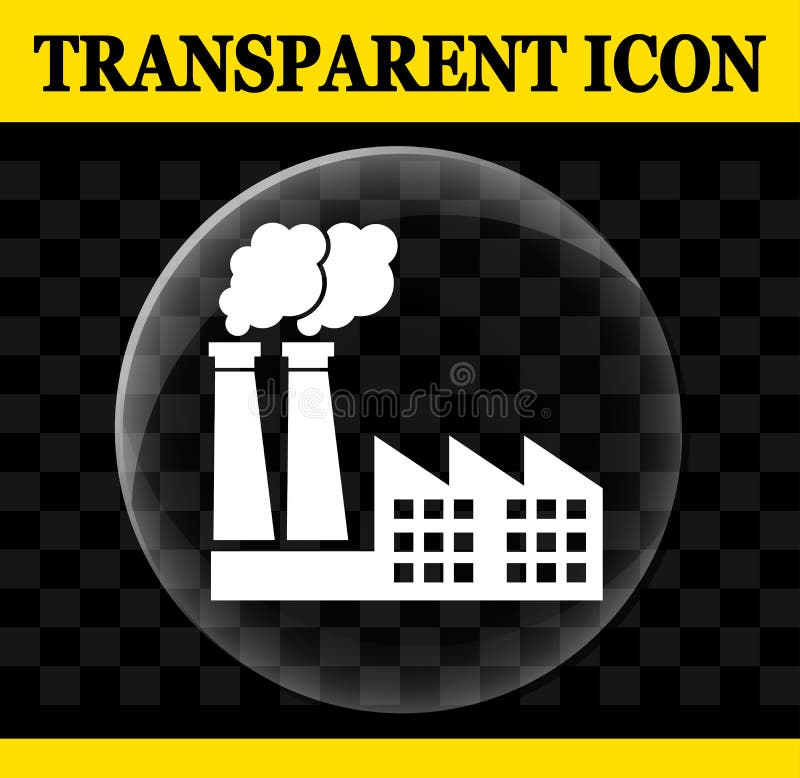 Factory Vector Circle Transparent Icon Stock Vector - Illustration of ...